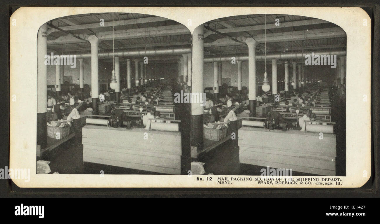 Mail packing section of the shipping department. Sears, Roebuck & Co ...