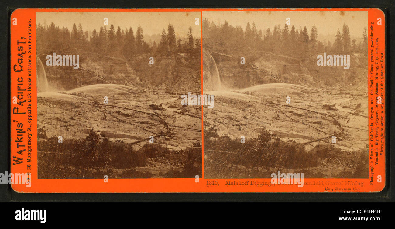 Malakoff Diggings, North Bloomfield Gravel Mining, by Watkins, Carleton ...