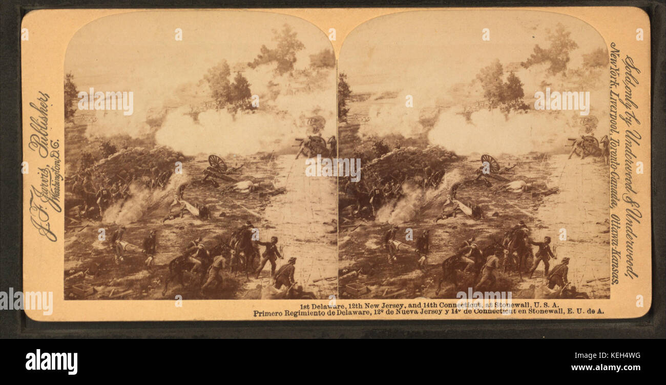 A historical photograph or artwork depicting the 1st Delaware, 12th New ...