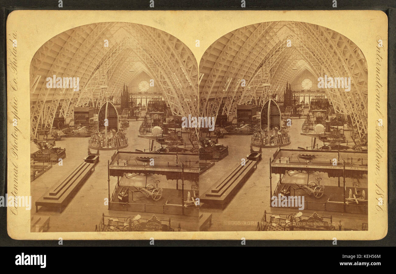 Agricultural Hall interior looking west, by Centennial Photographic Co ...