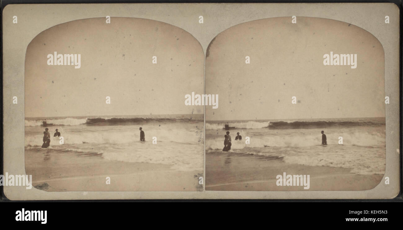 Bathing scene, by W. Long 2 Stock Photo - Alamy