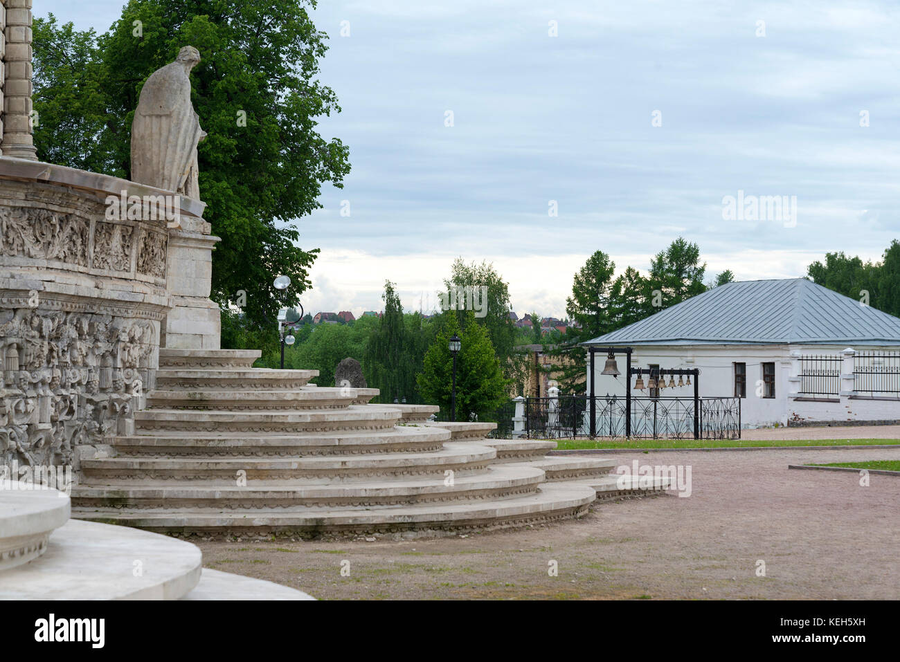 Marble steps to the temple of ascension Stock Photo - Alamy