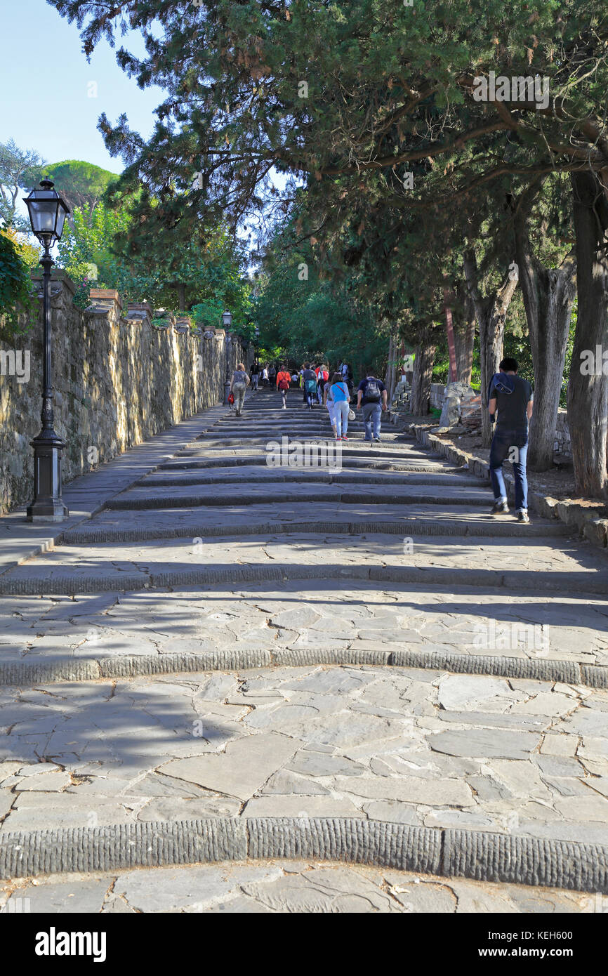 Walking up steep steps hi-res stock photography and images - Alamy