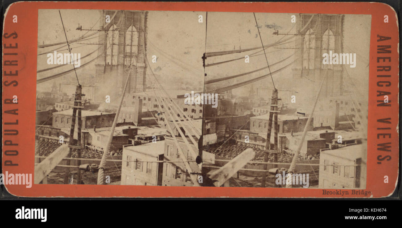 Brooklyn Bridge, from Robert N. Dennis collection of stereoscopic views ...