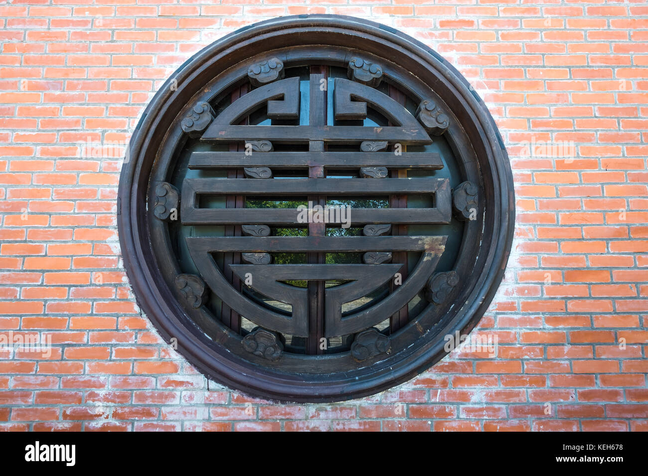 Old historic vietnamese window style Stock Photo - Alamy