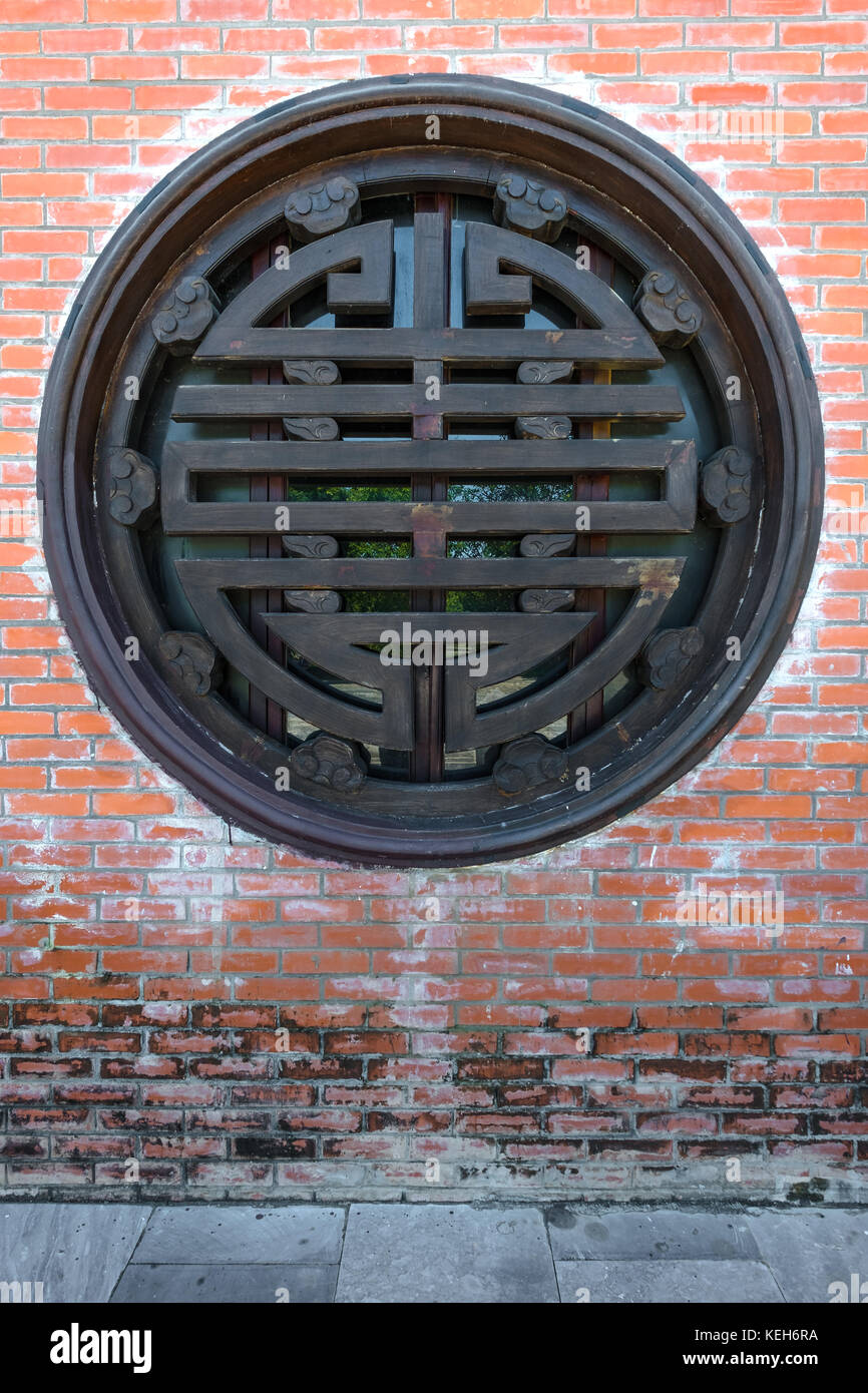Old historic vietnamese window style Stock Photo - Alamy