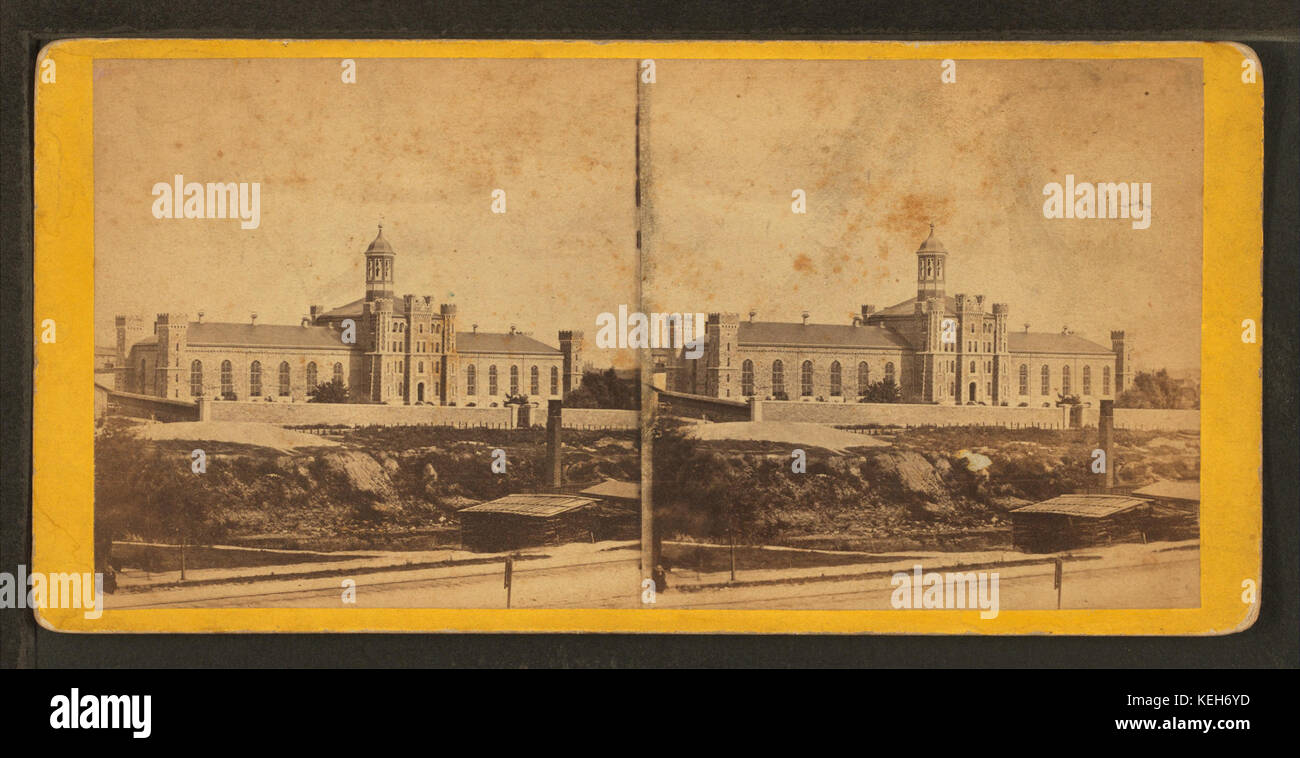 City prison, from Robert N. Dennis collection of stereoscopic views ...