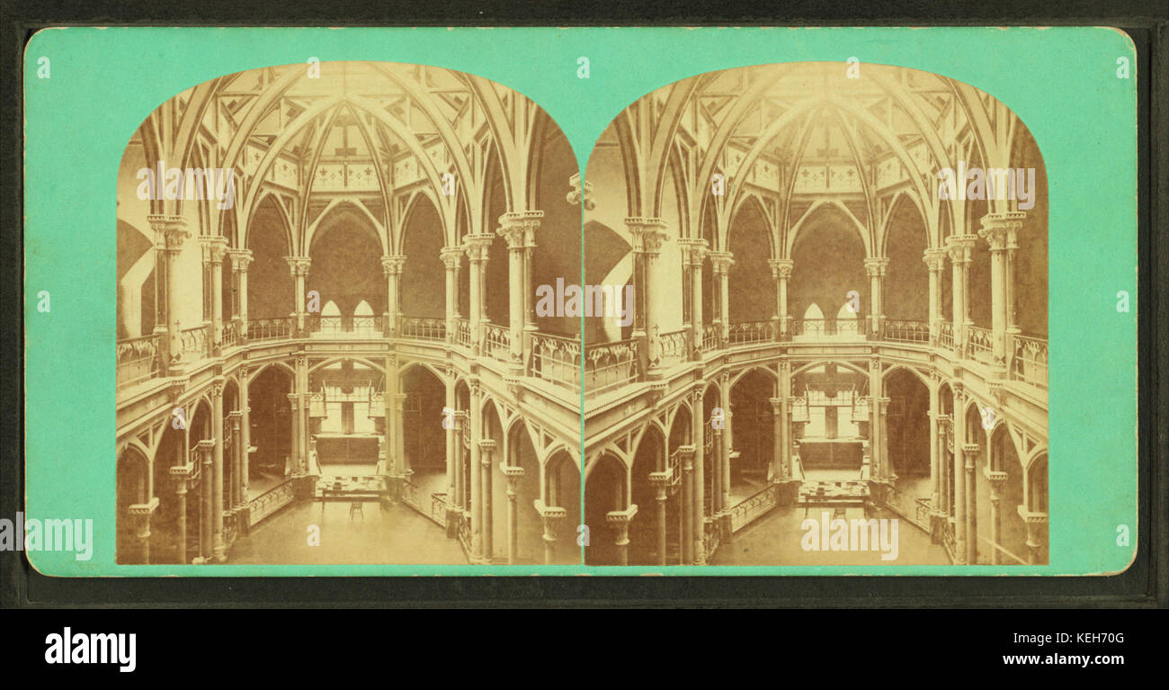 City library interior, from Robert N. Dennis collection of stereoscopic ...