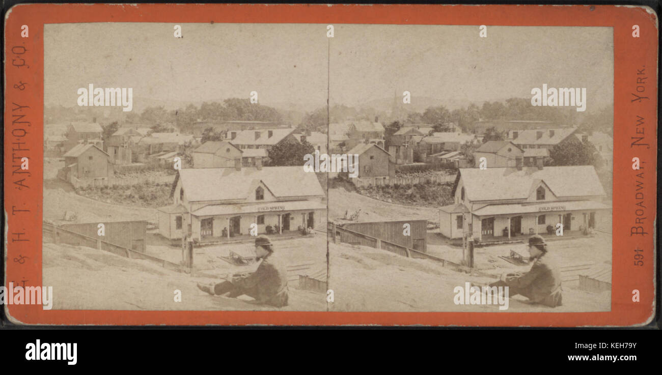 Cold Spring Station, a historic railway station, captured by the E. & H ...