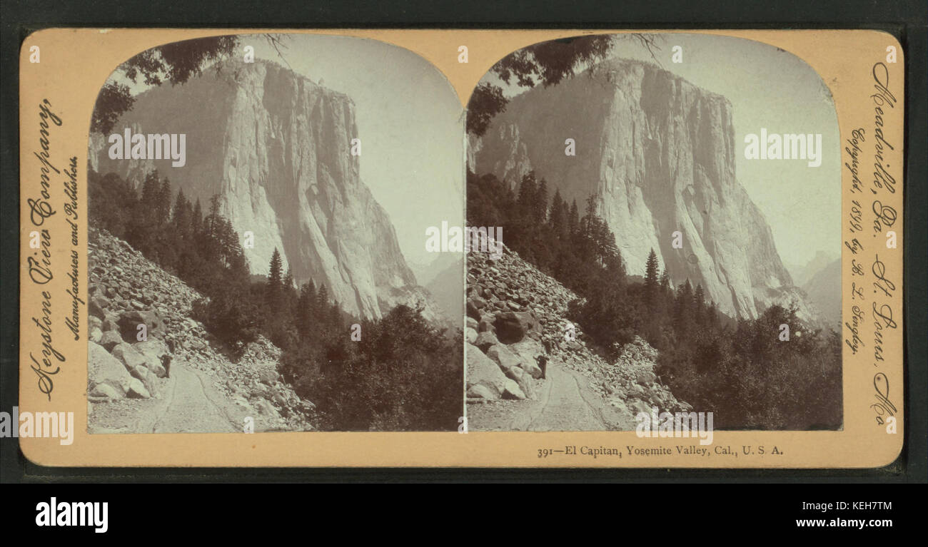 El Capitan, Yosemite Valley, Cal., U.S.A, by Singley, B. L. (Benjamin ...