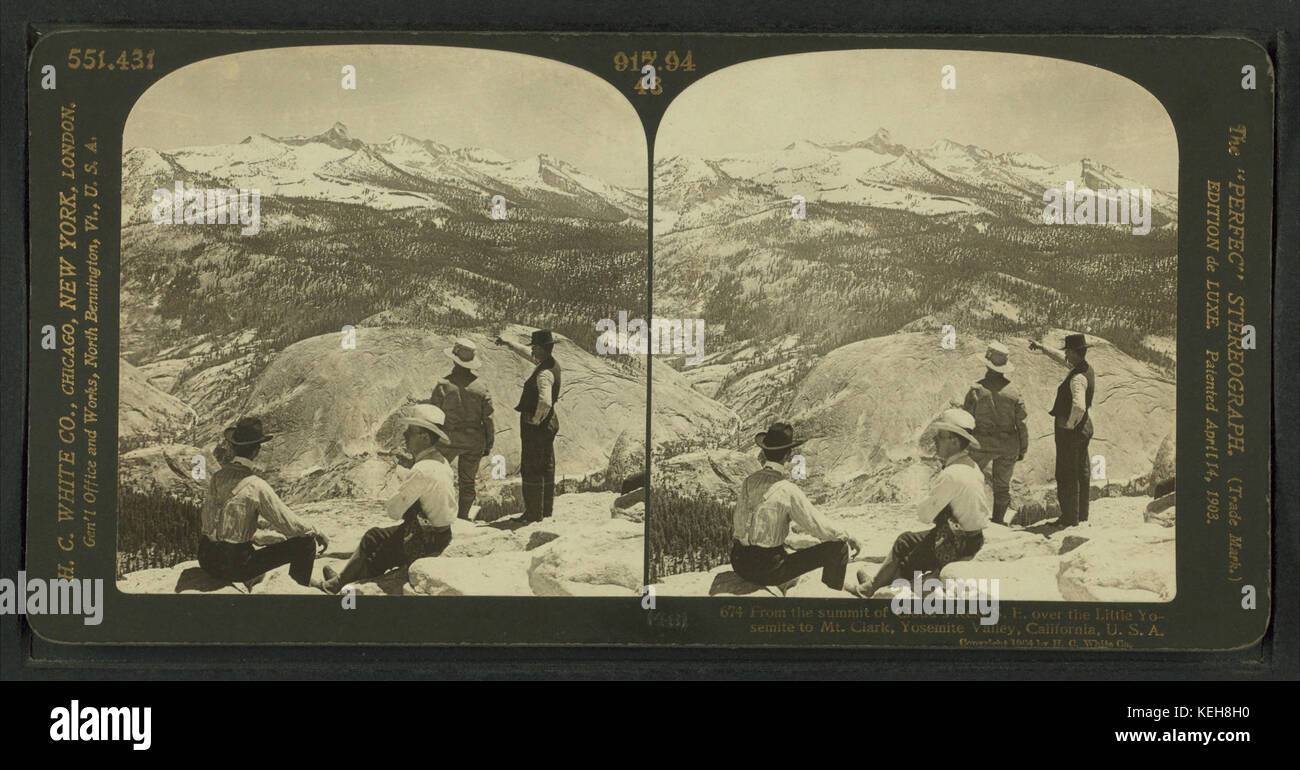 From the Summit of Cloud's Rest S.E. over the Little Yosemite to Mt ...