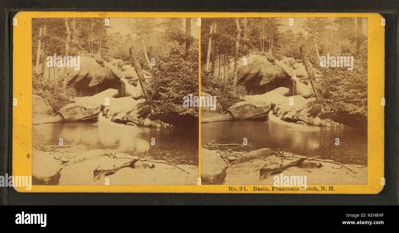 Basin, Franconia Notch, N.H, by Kilburn Brothers 7 Stock Photo - Alamy
