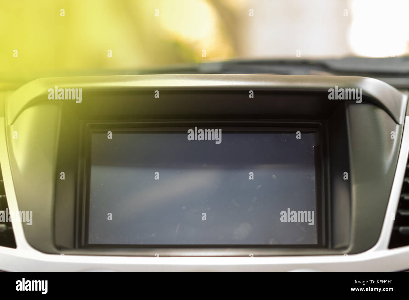 Screen multimedia system in a car, Modern car dashboard Stock Photo - Alamy