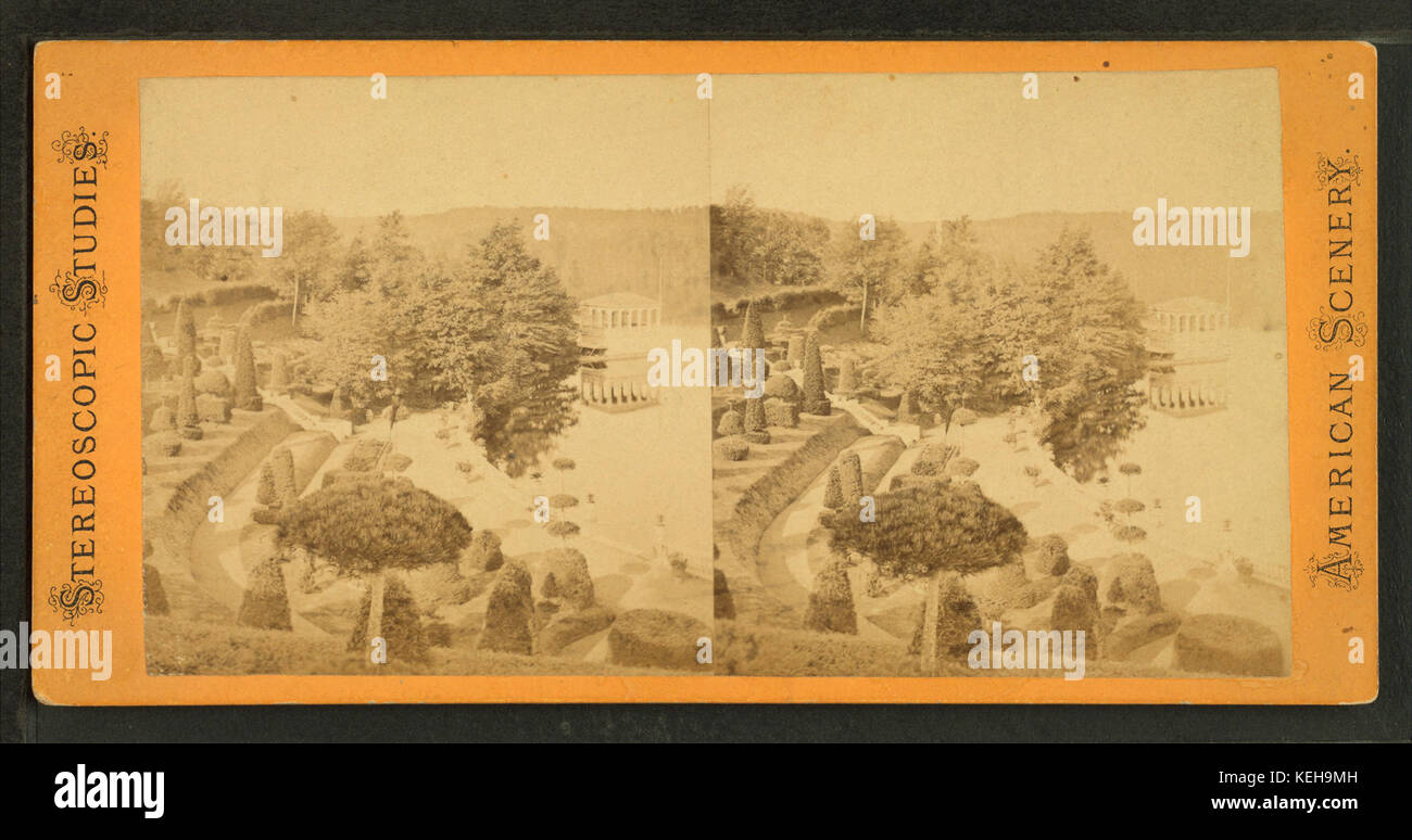 Hunnewell's Gardens, from Robert N. Dennis collection of stereoscopic ...