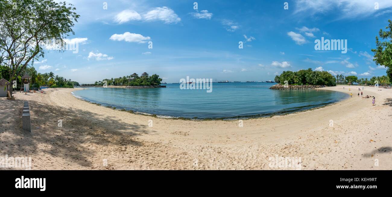 Palawan beach at Sentosa Island in Singapore Stock Photo - Alamy