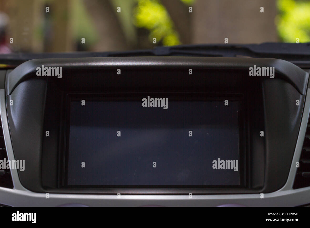 Screen multimedia system in a car, Modern car dashboard Stock Photo - Alamy