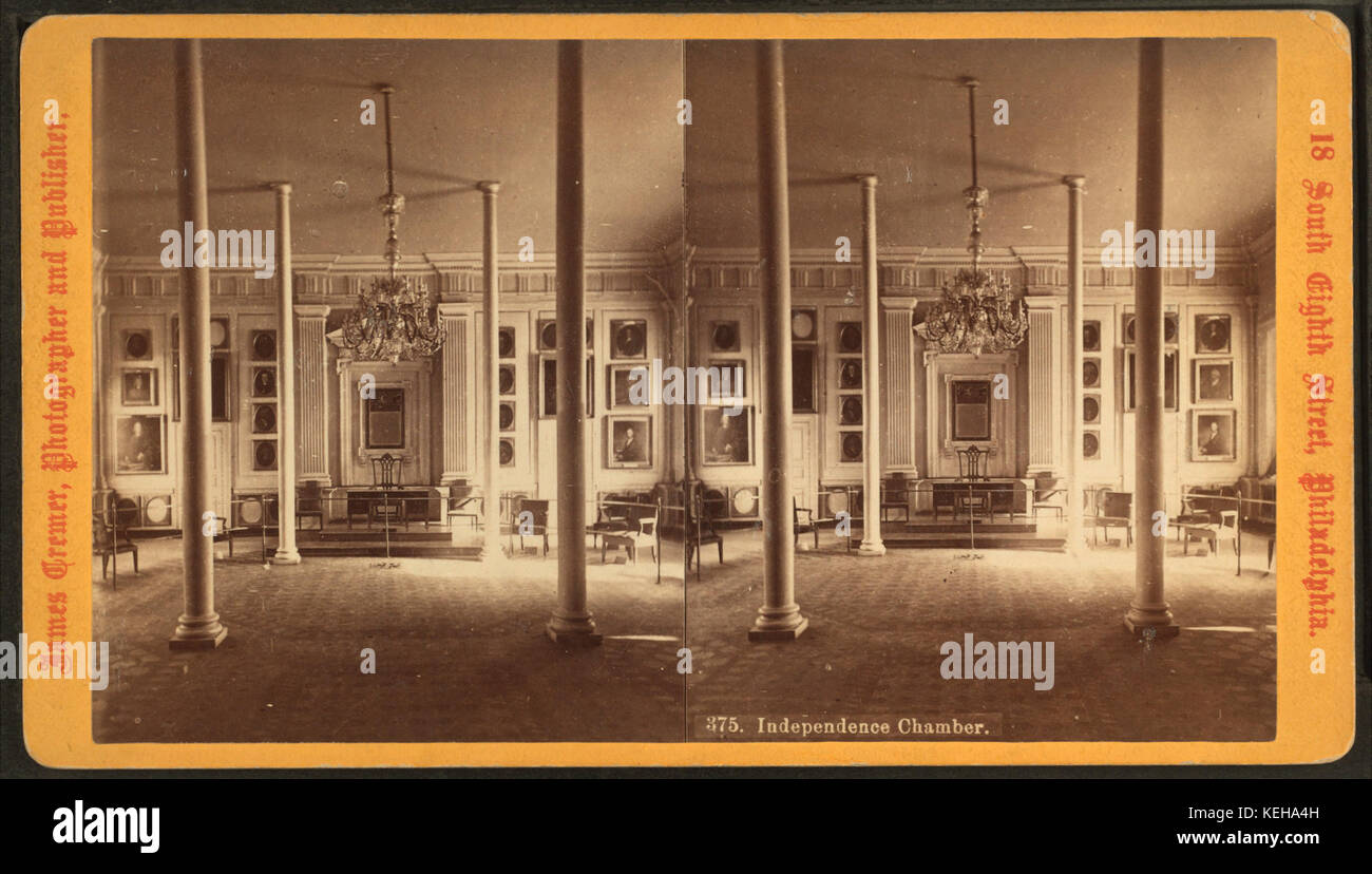 Independence Chamber, by Cremer, James, 1821 1893 6 Stock Photo - Alamy
