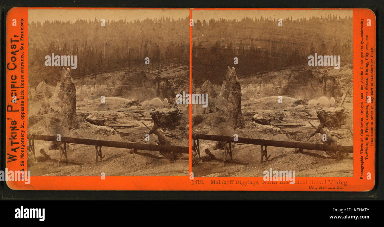 Malakoff Diggings, North Bloomfield Gravel Mining, by Watkins, Carleton ...