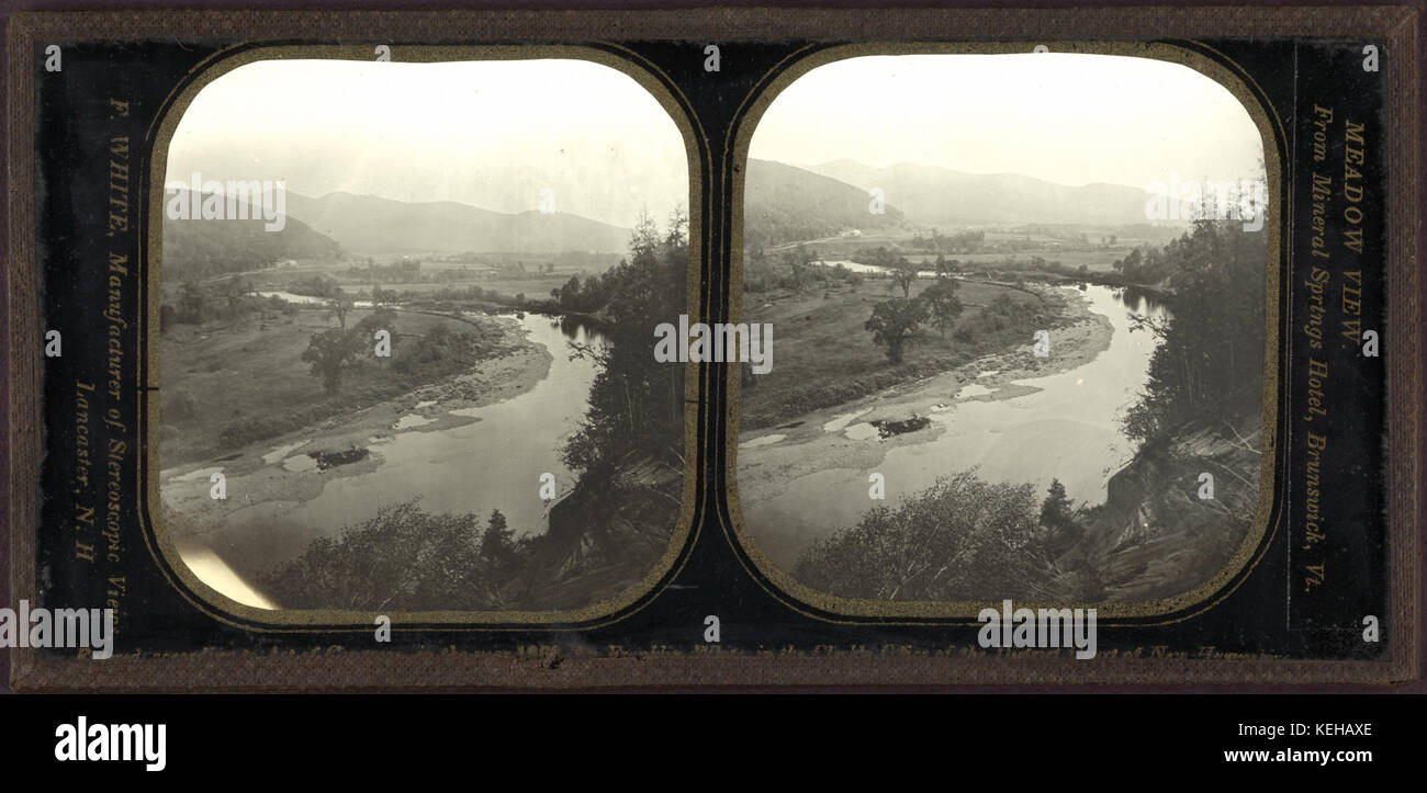 Meadow view from Mineral Springs Hotel, Brunswick, VT, by White ...