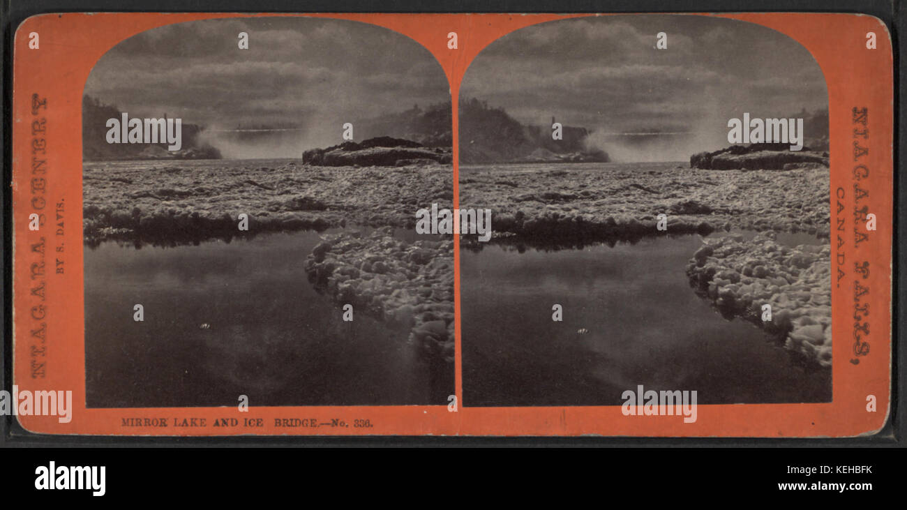 Mirror Lake and Ice Bridge, by Davis, S. (Saul Stock Photo - Alamy