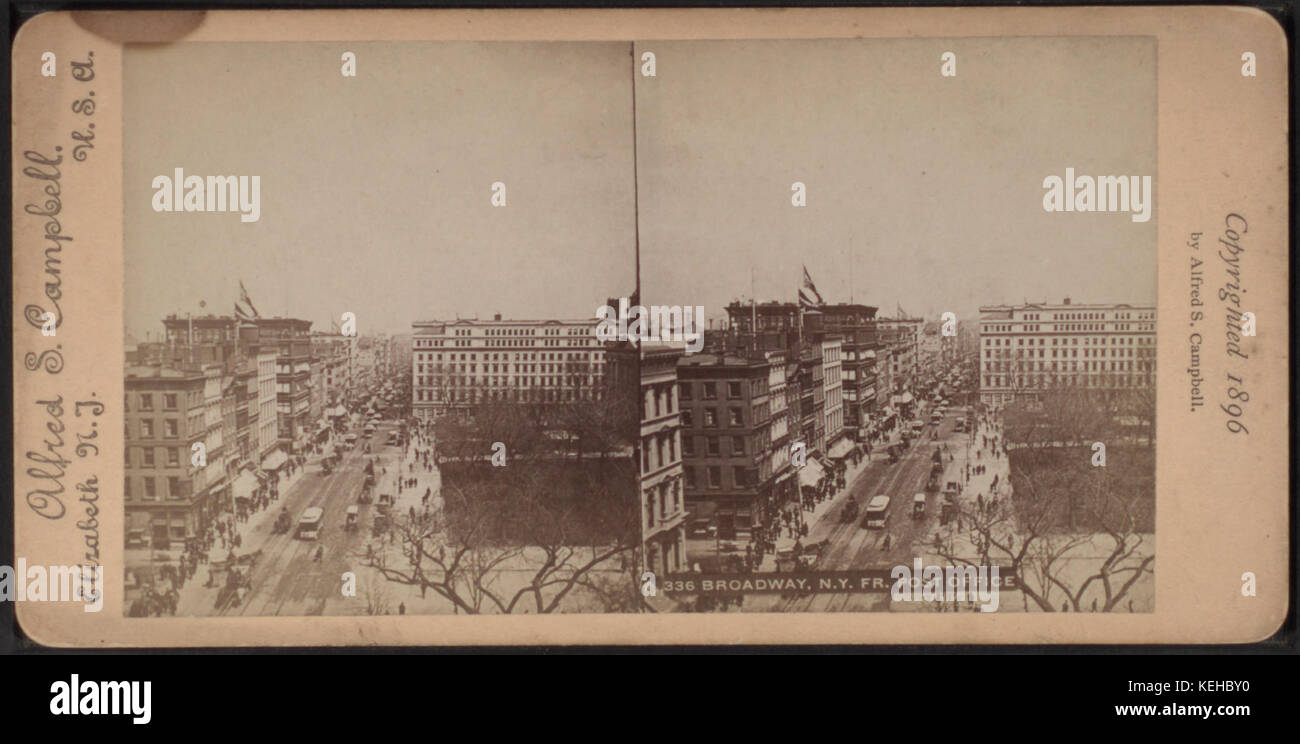 Broadway, N. Y., fr. post office, by Alfred S. Campbell 2 Stock Photo ...