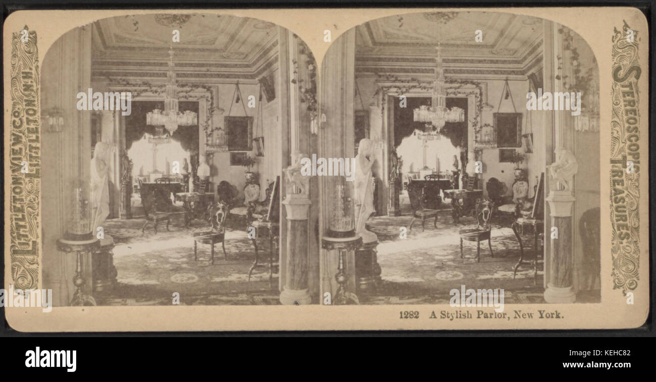 A Stylish Parlor, New York, from Robert N. Dennis collection of ...