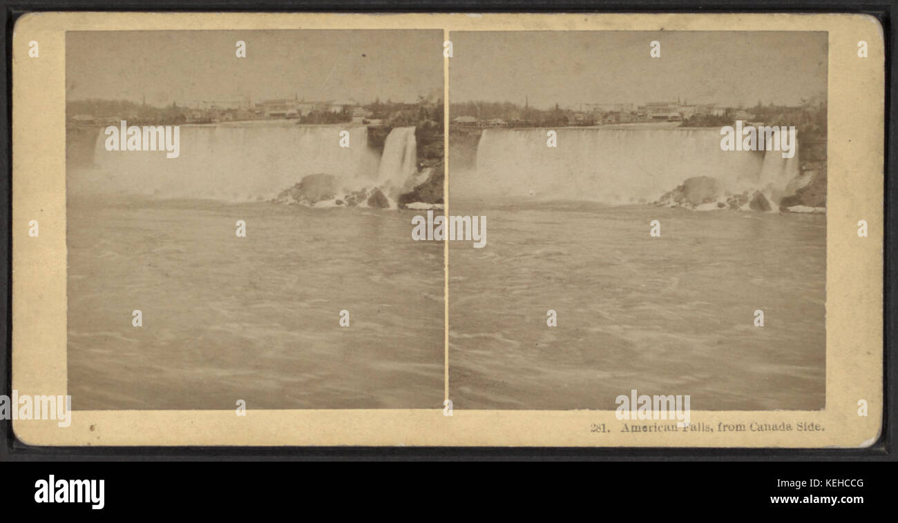 American Falls, from Canada side, from Robert N. Dennis collection of ...