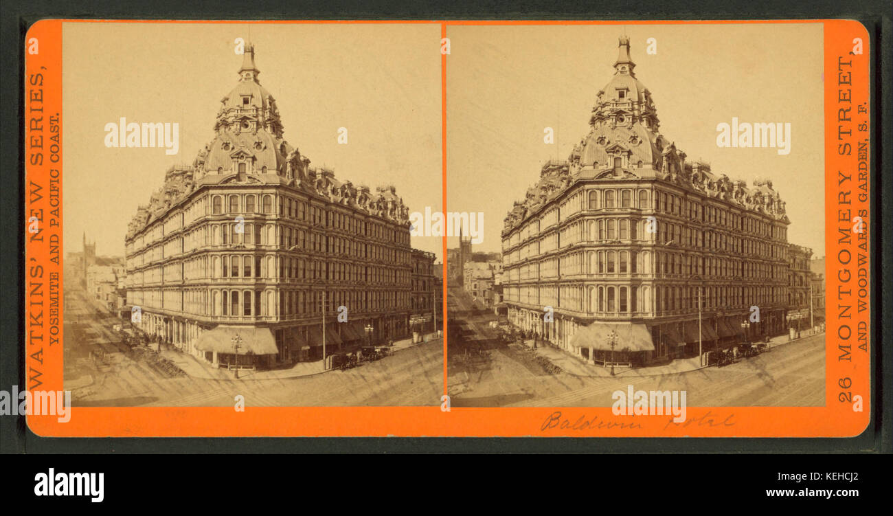 A historic photograph of the Baldwin Hotel, taken by photographer ...