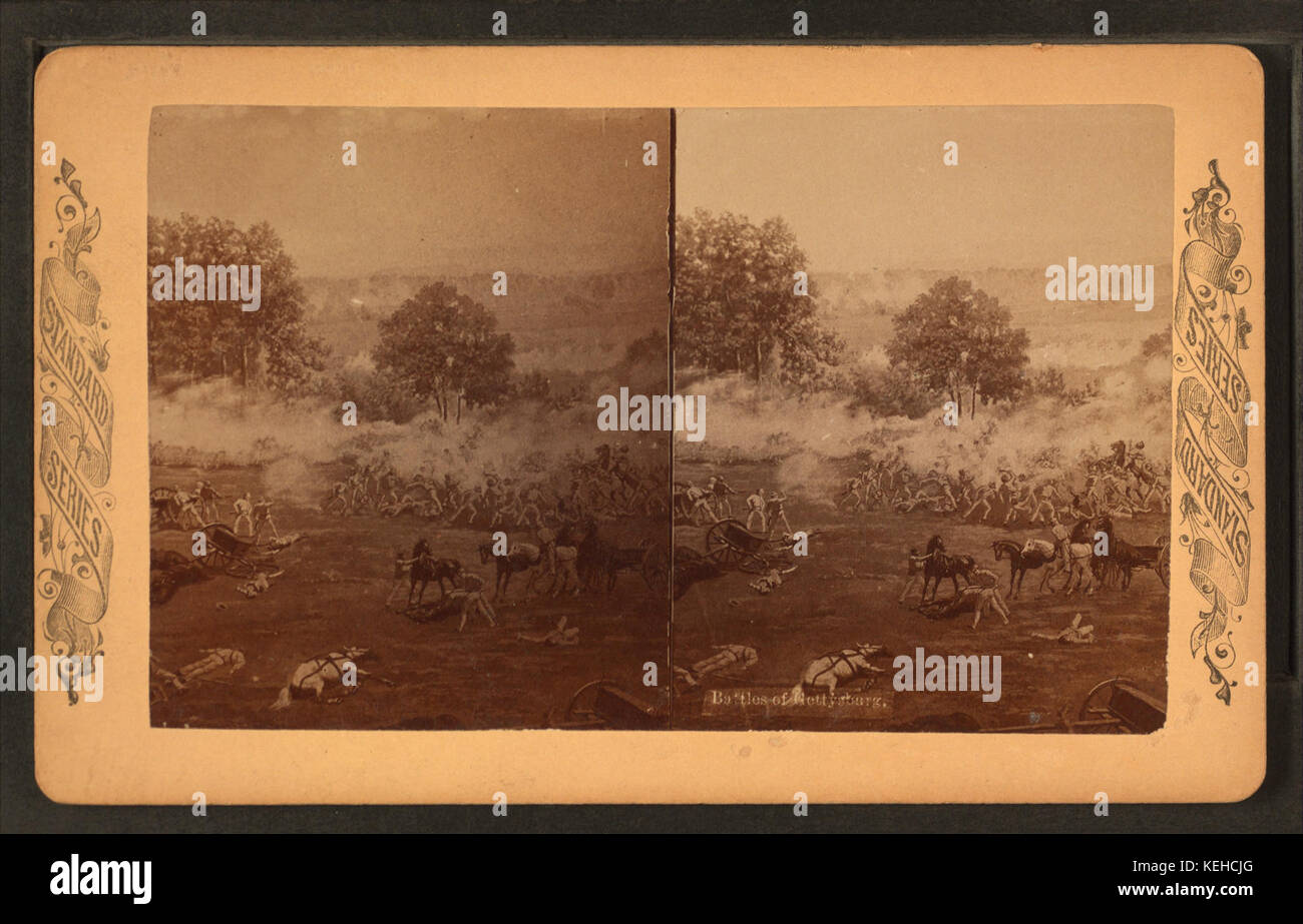 Battles of Gettysburg, from Robert N. Dennis collection of stereoscopic ...