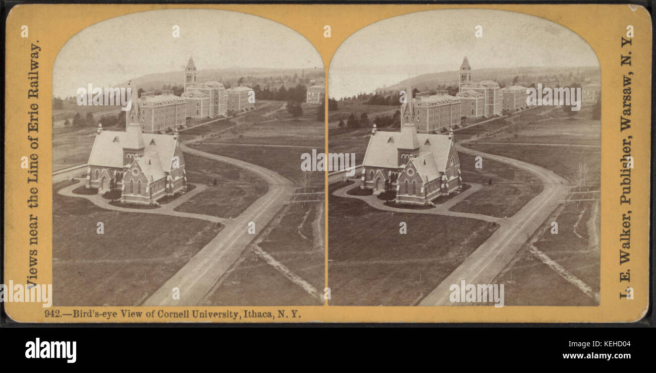 Bird's eye view of Cornell Univesity, Ithaca, N.Y, from Robert N ...