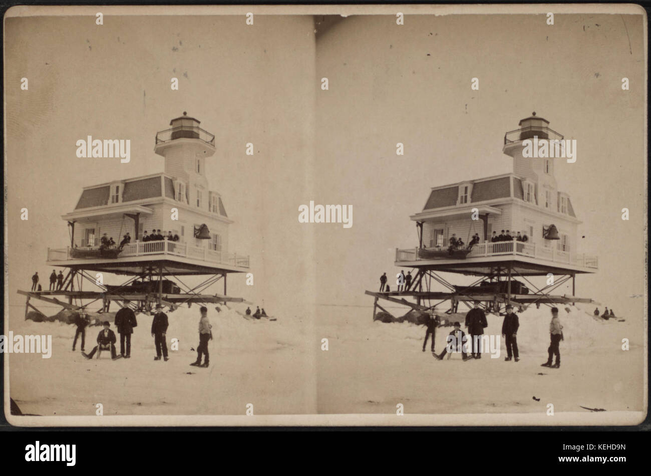 Bridgeport lighthouse, by Edward C. Betts Stock Photo - Alamy