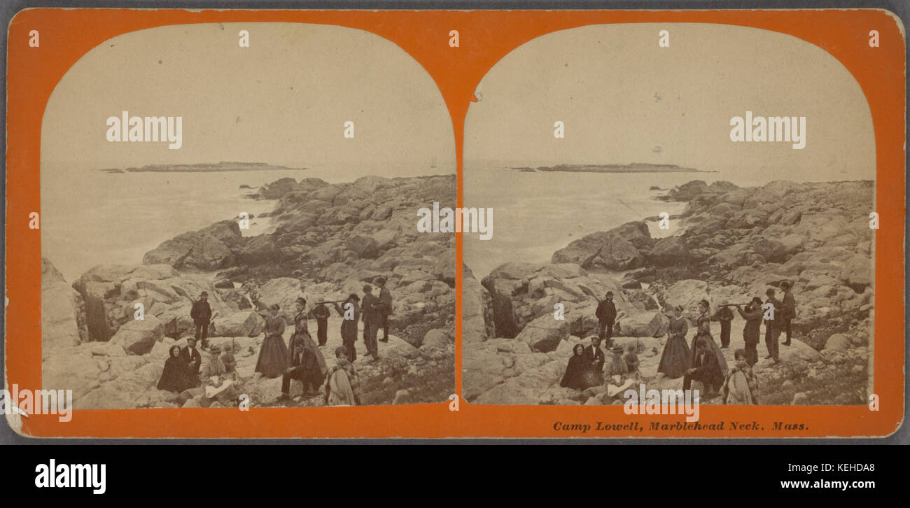 Camp Lowell, Marblehead Neck, Mass, by Towle, S. (Simon Stock Photo - Alamy