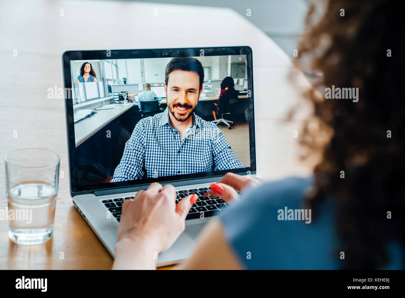 Video conference background hi-res stock photography and images - Alamy