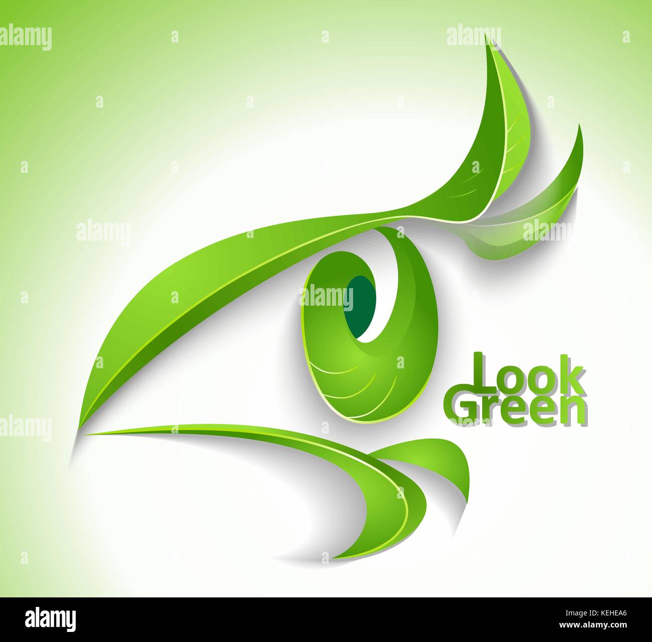 Beautiful bright green foliage Stock Vector Images - Alamy