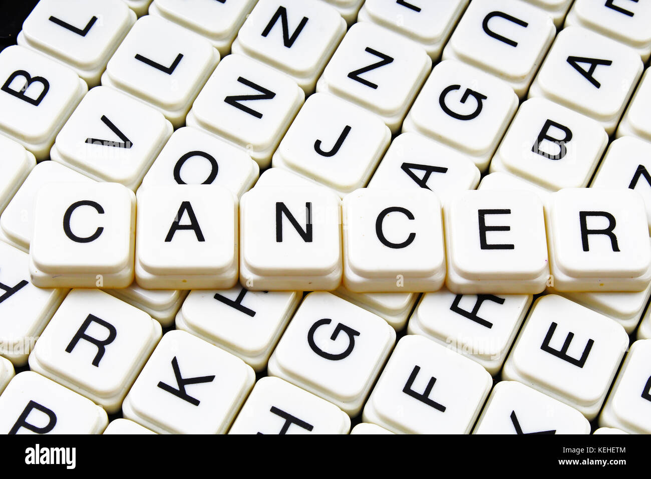 Cancer text word crossword. Alphabet letter blocks game texture ...
