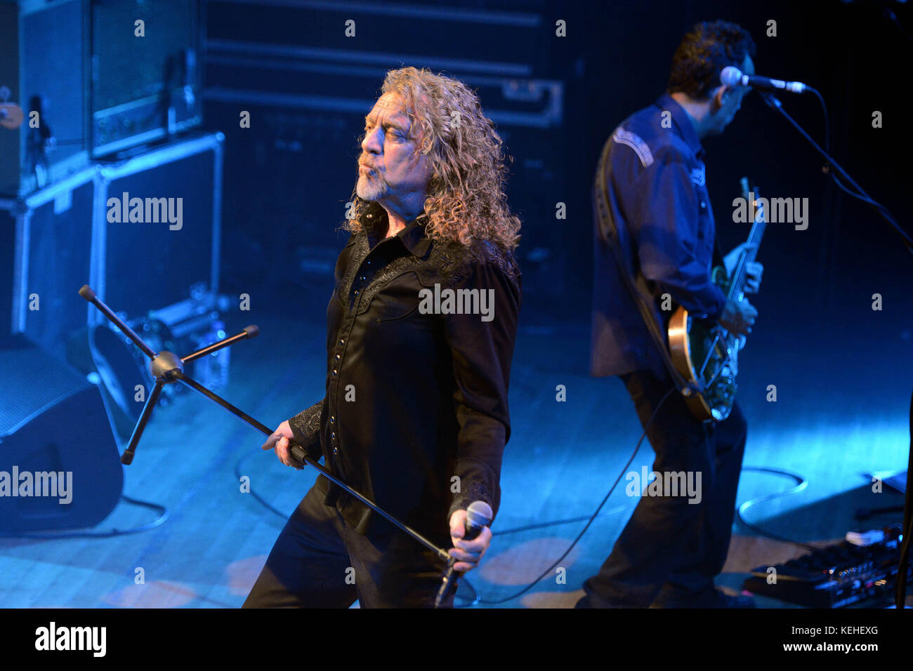 Robert Plant performing at the Wolverhampton Civic Hall 2/9/13 Stock ...
