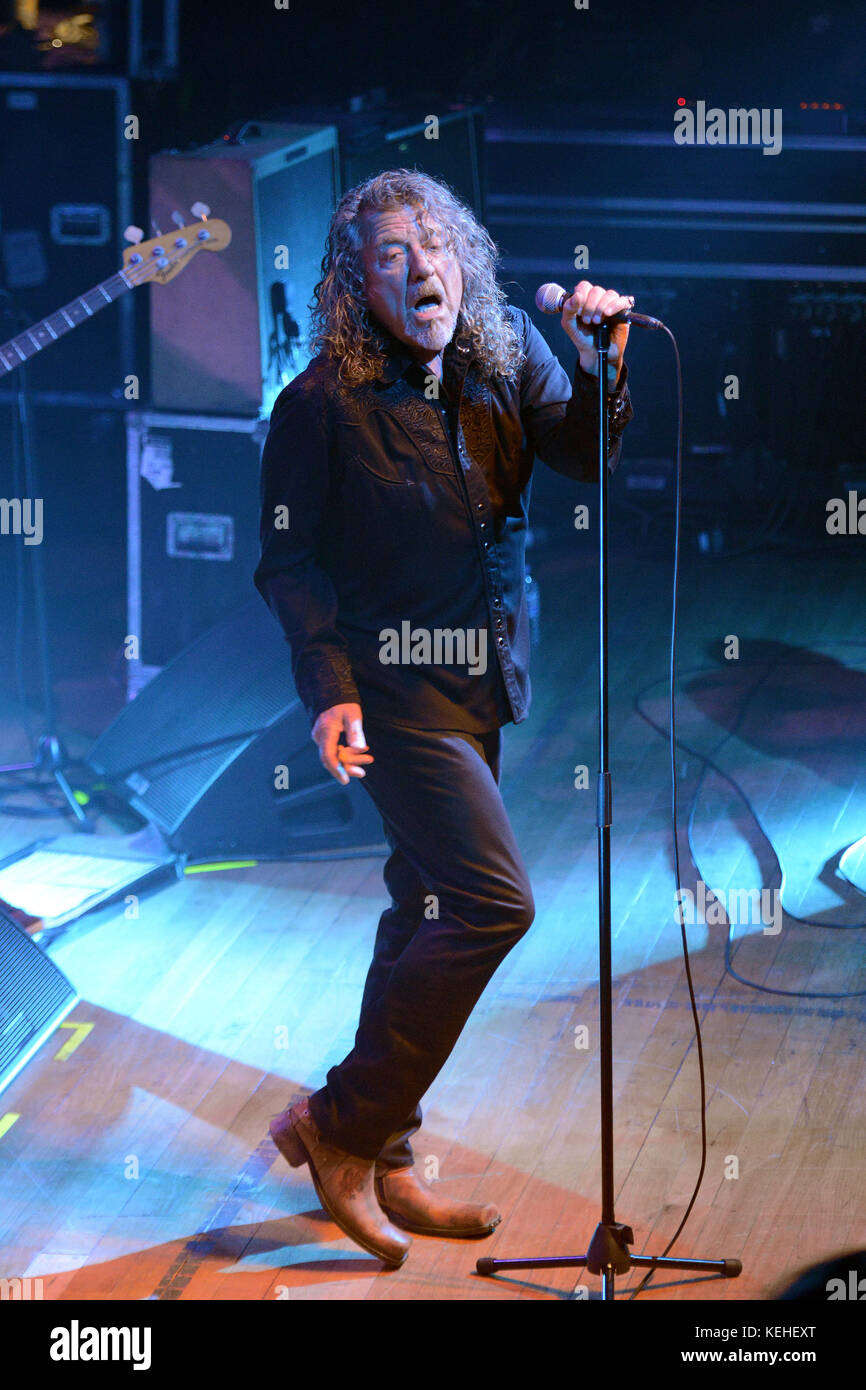 Robert Plant performing at the Wolverhampton Civic Hall 2/9/13 Stock ...
