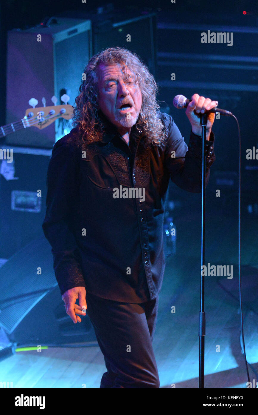 Robert Plant performing at the Wolverhampton Civic Hall 2/9/13 Stock ...