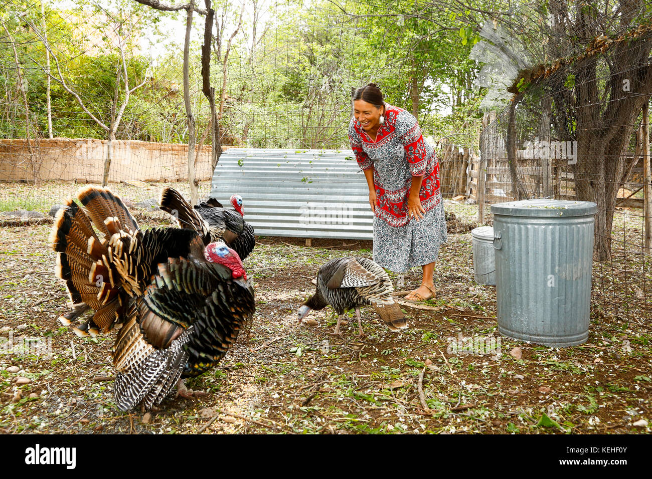 Indigenous woman smiling hi-res stock photography and images - Alamy