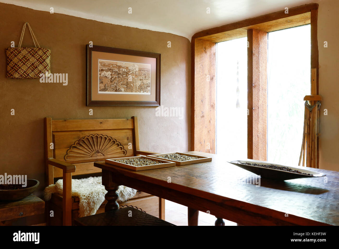 Traditional indigenous dining room Stock Photo - Alamy
