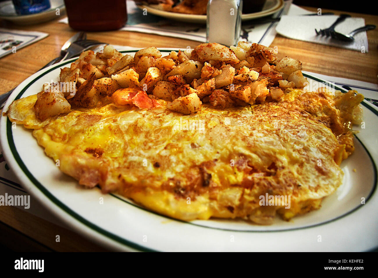Hash Brown Omlet With