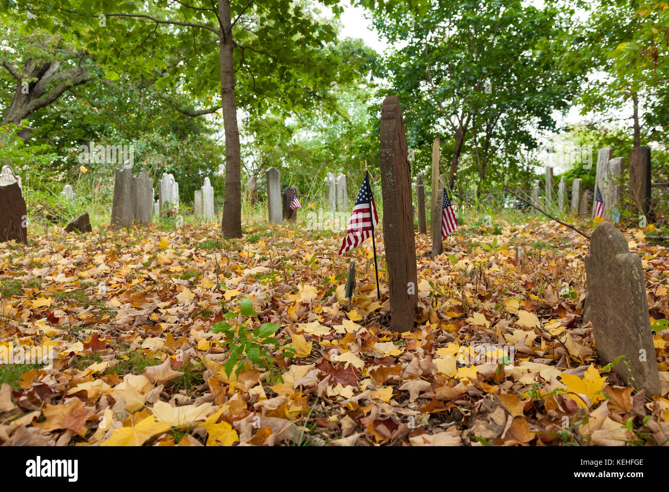 METUCHEN, NEW JERSEY - October 16, 2017: A view inside the historic ...