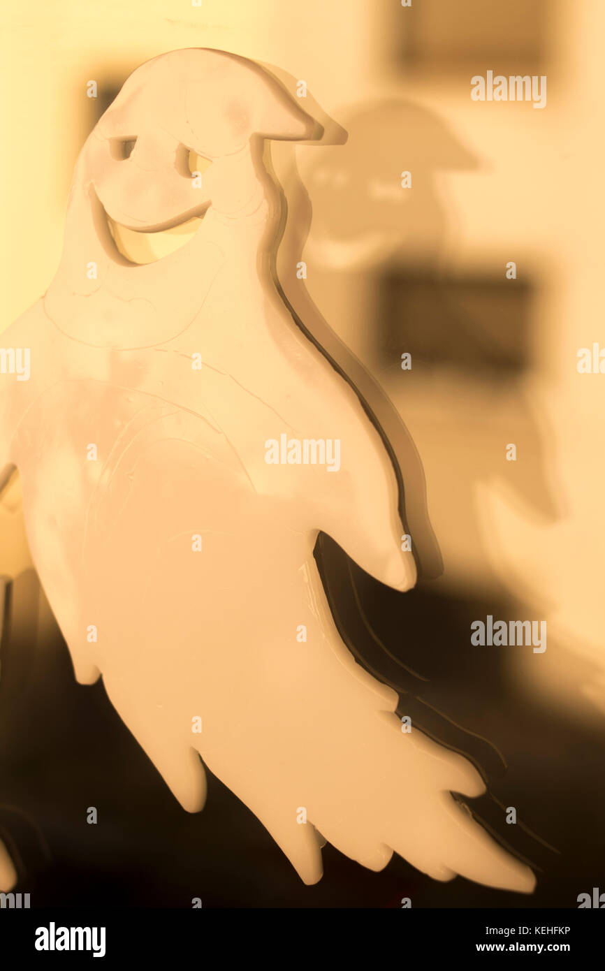 Halloween chidren's party toy ghost levitating flying in the air Stock ...