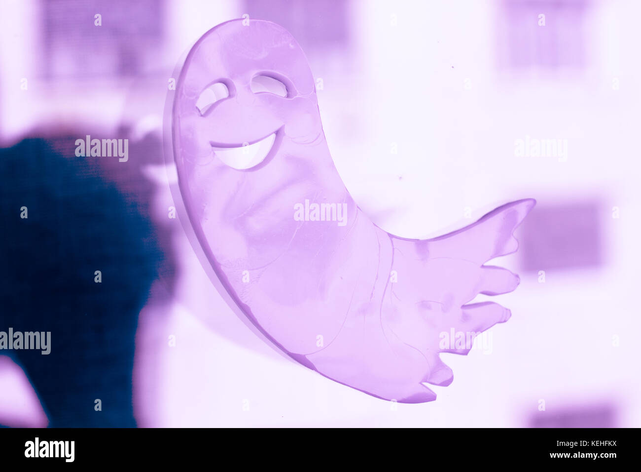 Halloween chidren's party toy ghost levitating flying in the air Stock ...