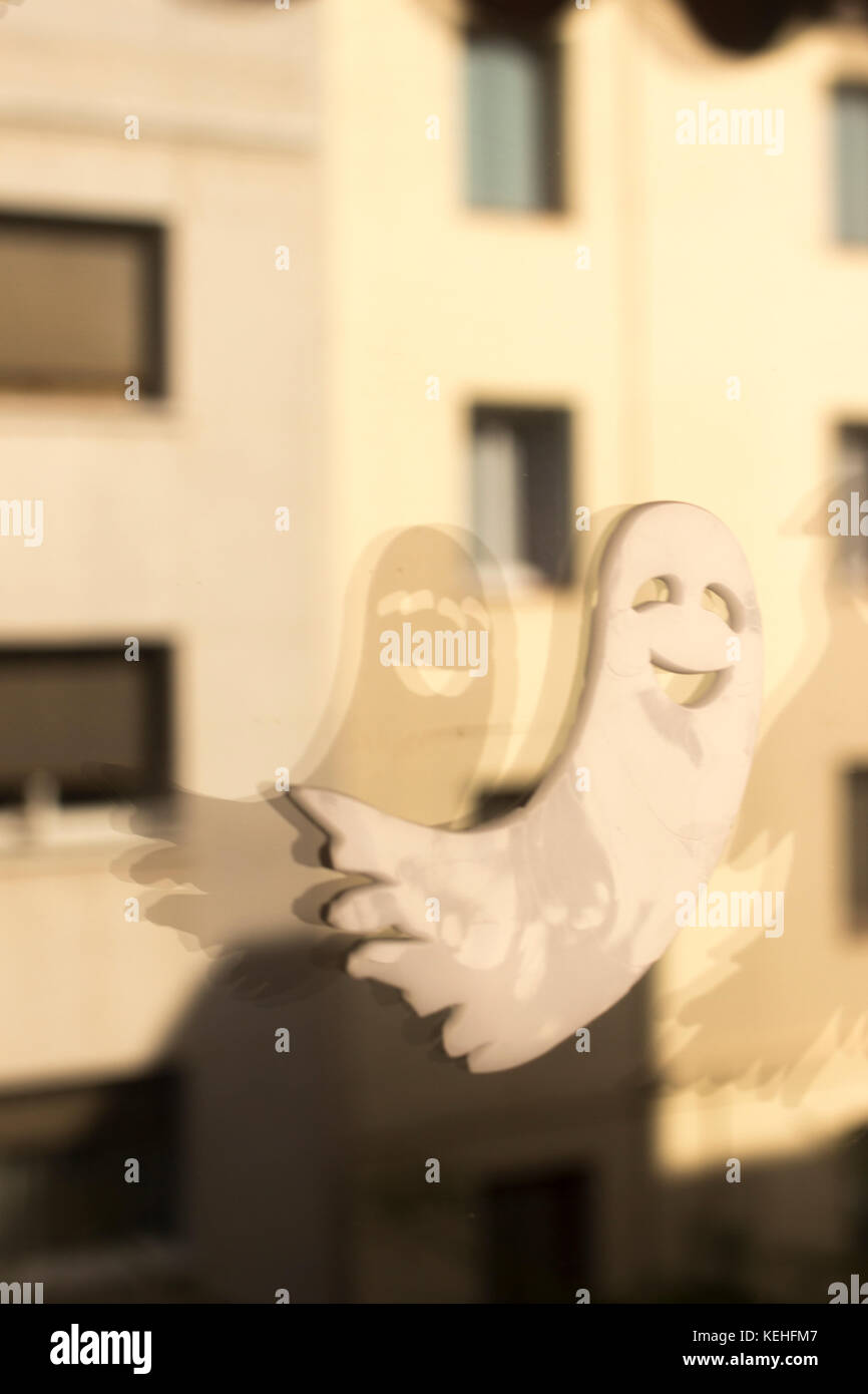 Halloween chidren's party toy ghost levitating flying in the air Stock ...