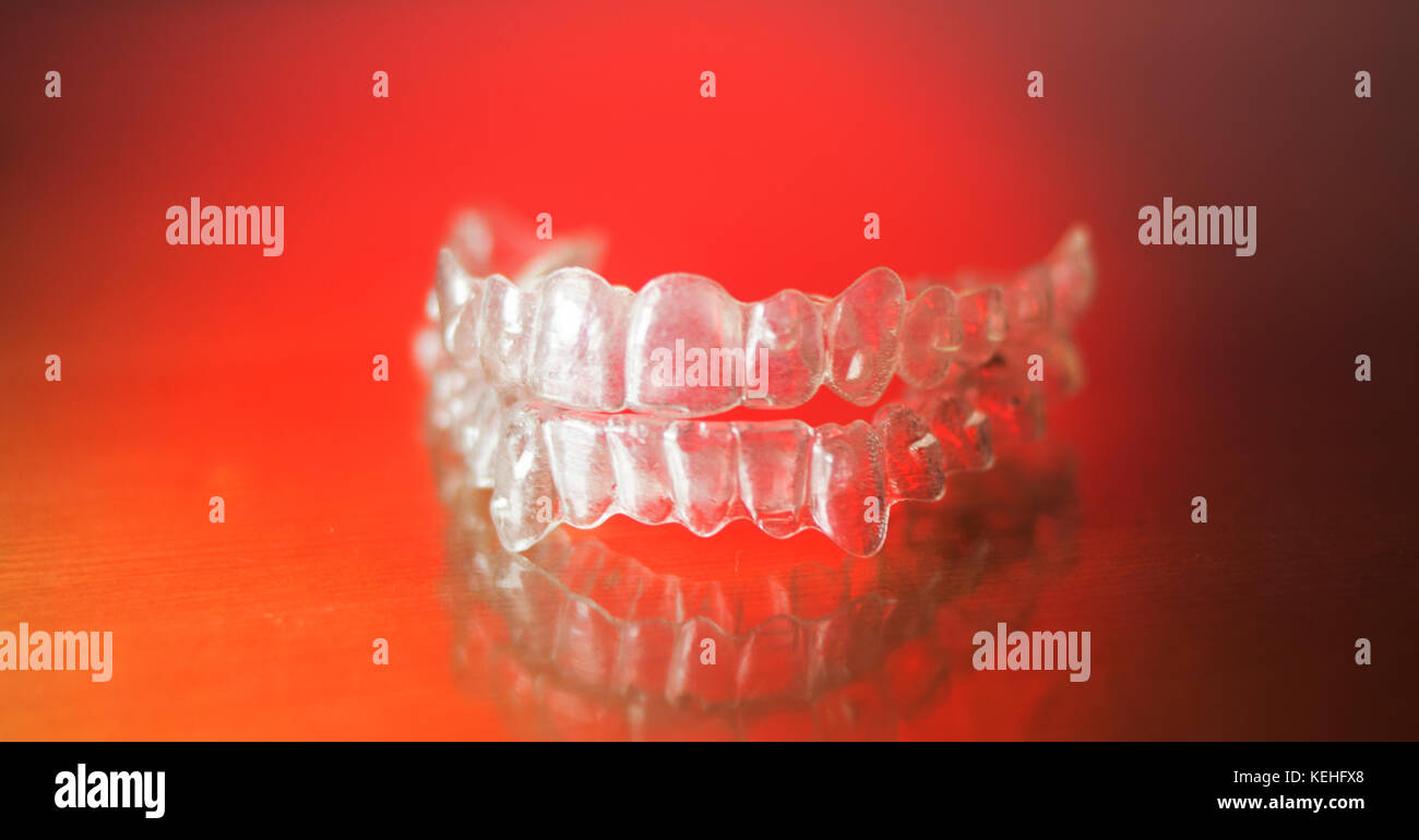 Invisible teeth dental tooth retainer aligner to straighten each tooth ...