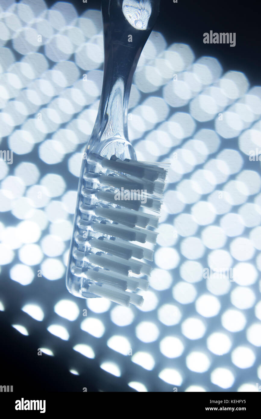 Dental teeth cleaning toothbrush isolated on lights background Stock ...