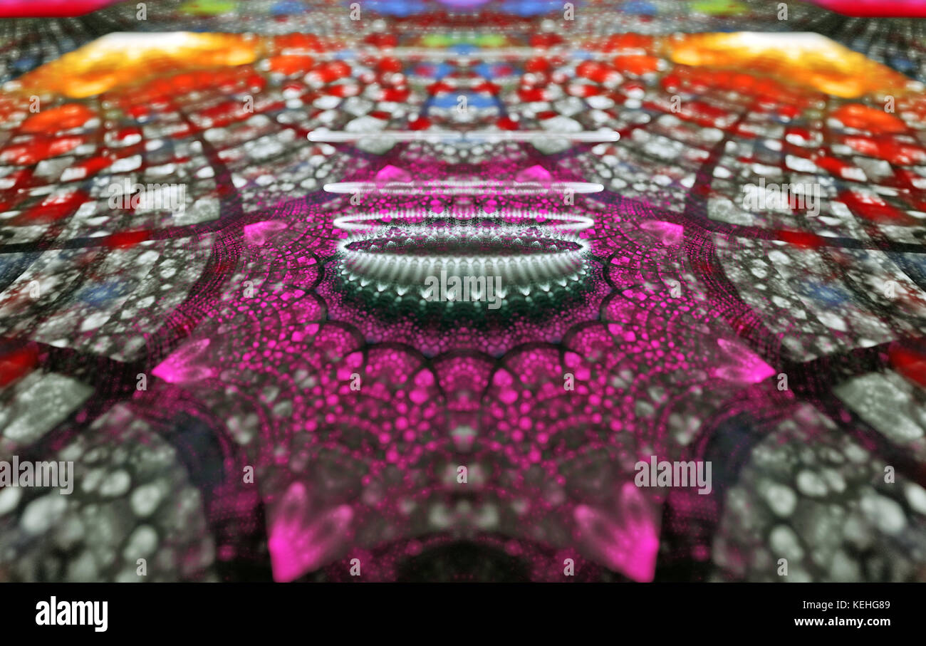 A strange and beautiful fractal design with a nod towards the future ...