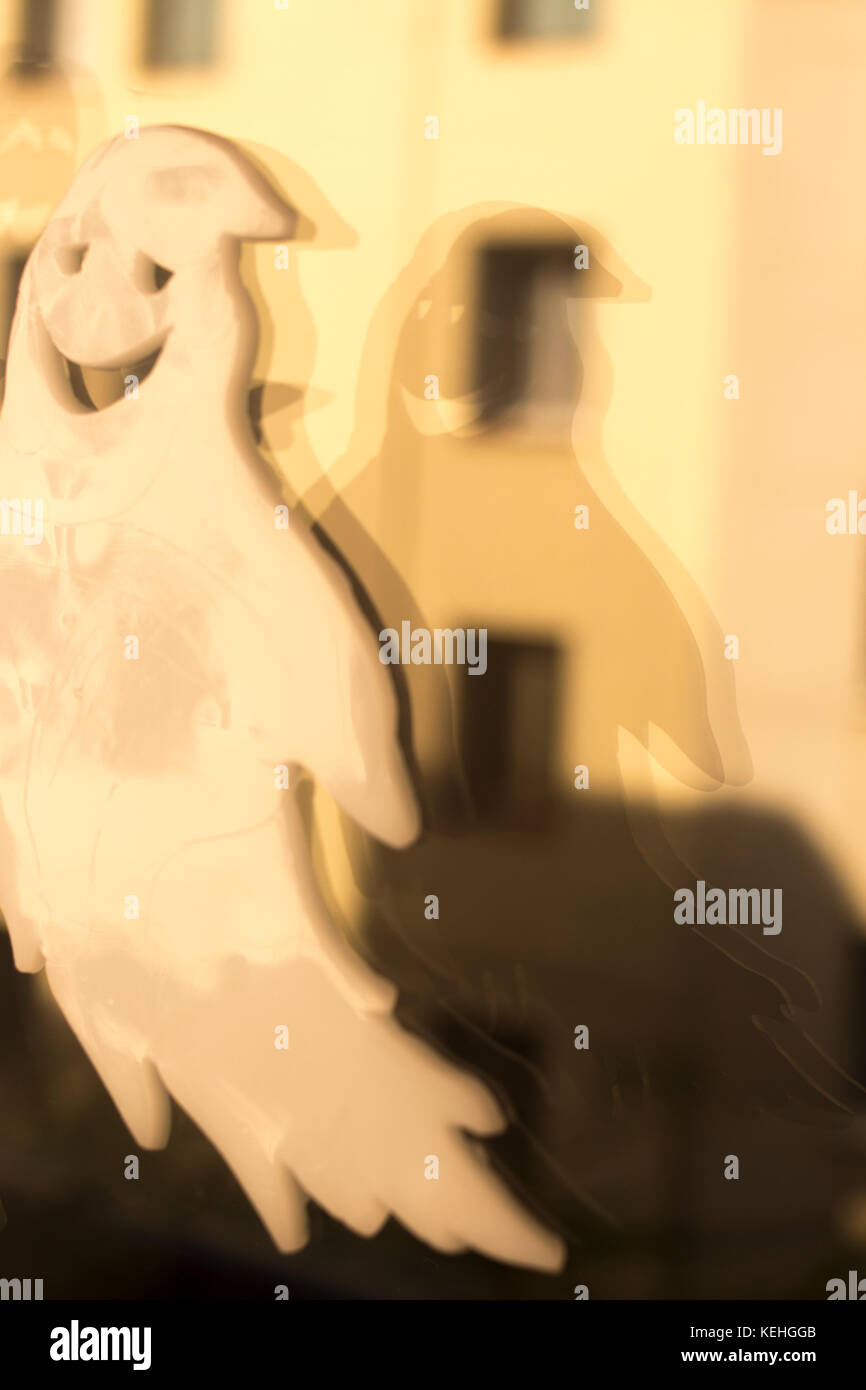 Halloween chidren's party toy ghost levitating flying in the air Stock ...