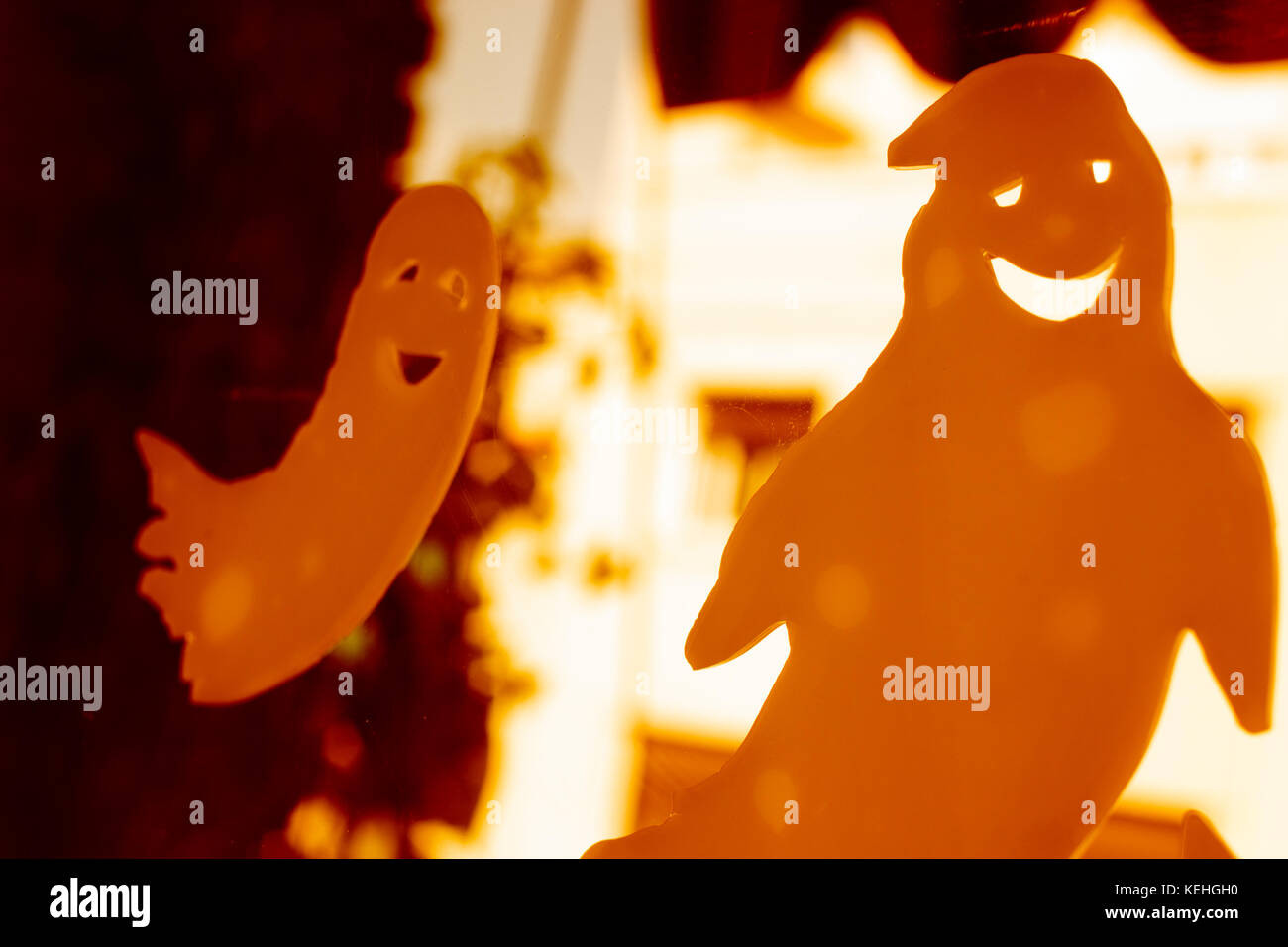 Halloween chidren's party toy ghost levitating flying in the air Stock ...